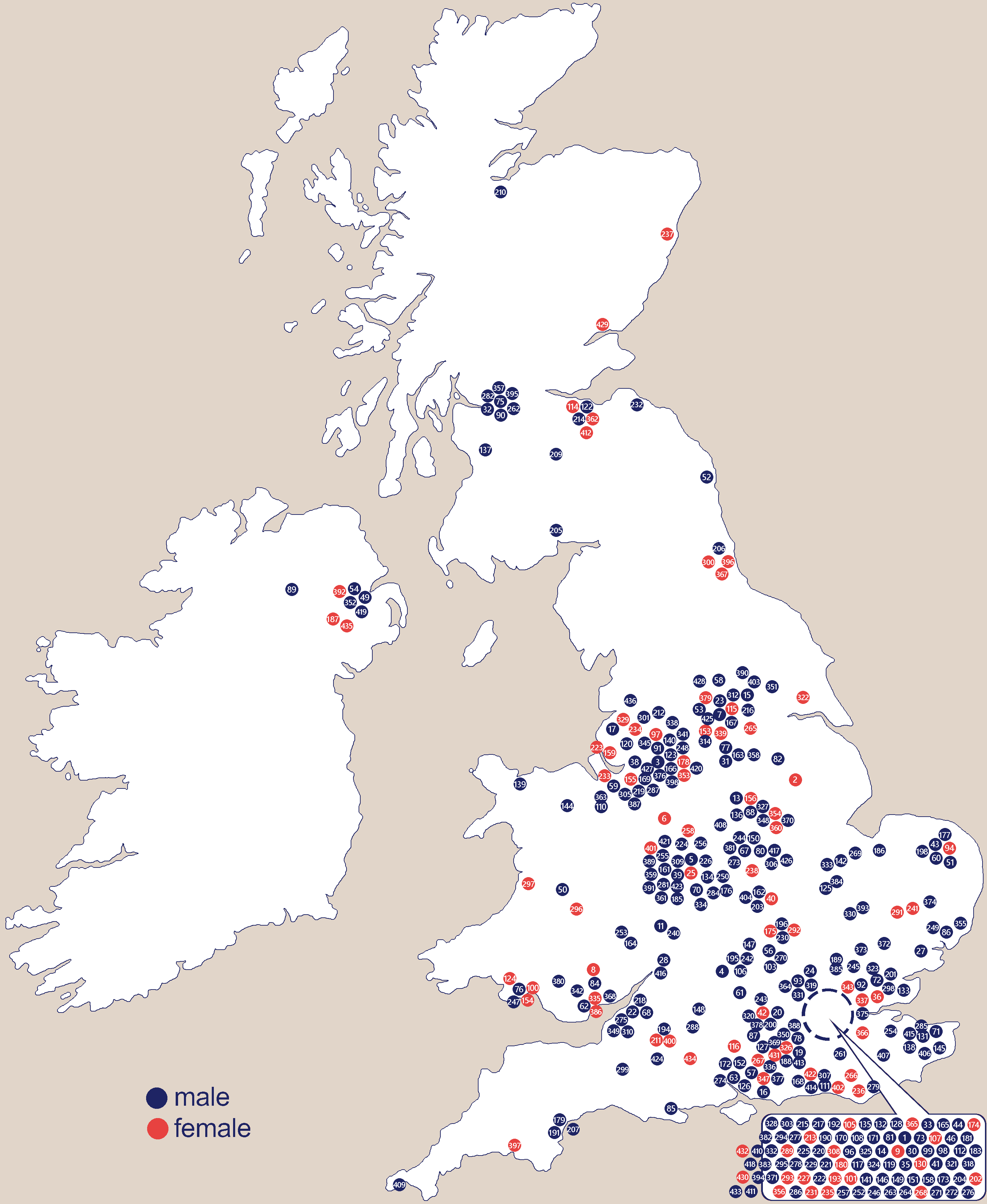 UK Members Map - Adult Breastfeeding Heaven